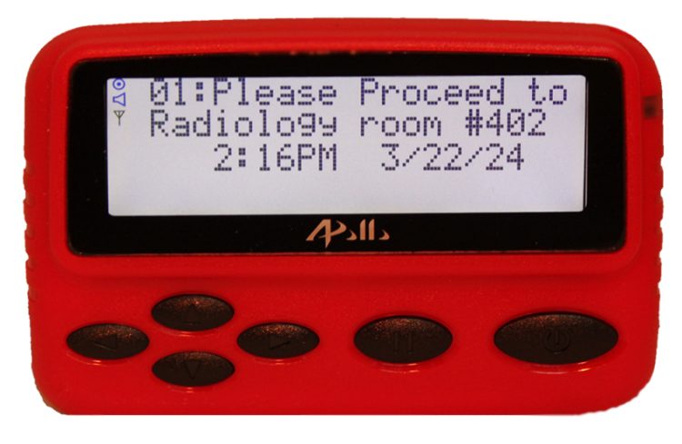 Apollo Pilot AP900 Alphanumeric Pager Caller ID 6 Key Navigation